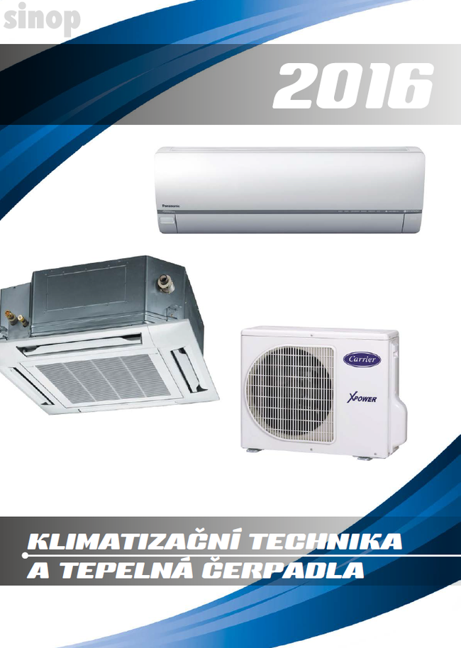Nový katalog klimatizační techniky a tepelných čerpadel | SINOP CB a.s.
